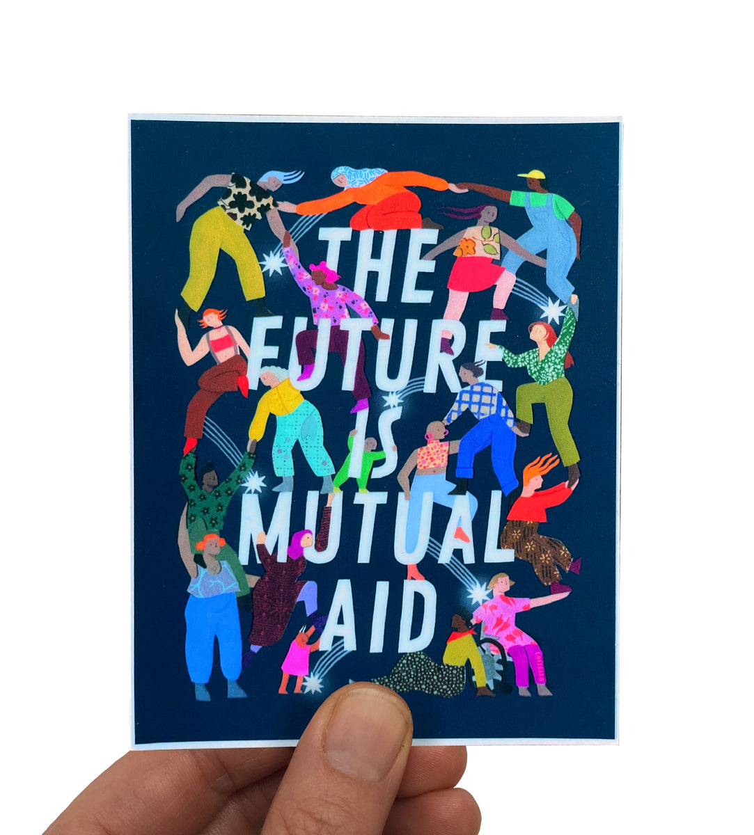 Mutual Aid Sticker – Olly Costello Creative Practice