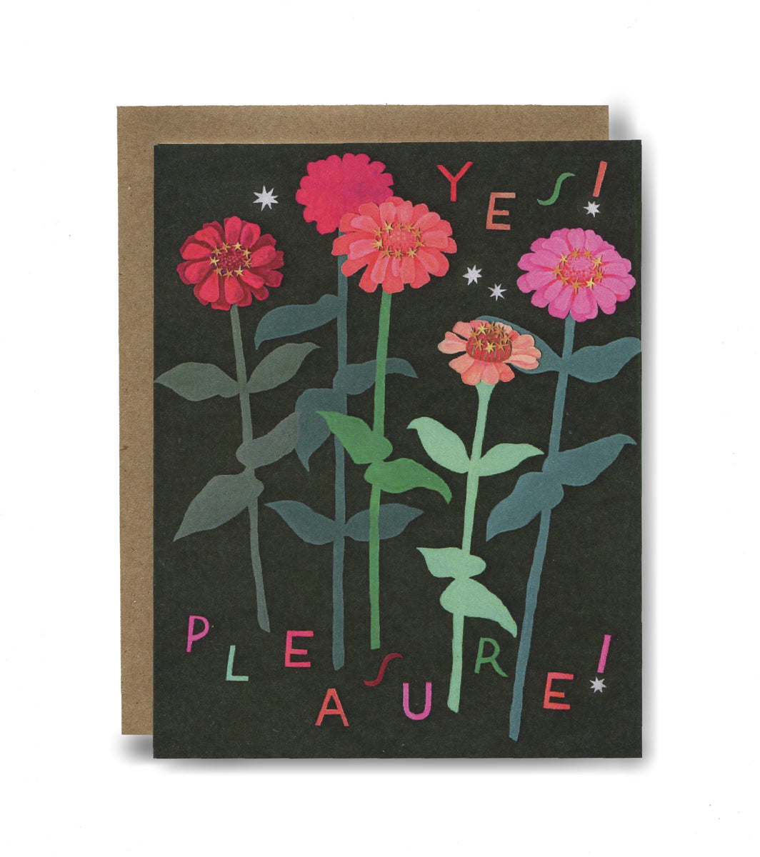 Yes! Pleasure! Greeting Card – Olly Costello Creative Practice