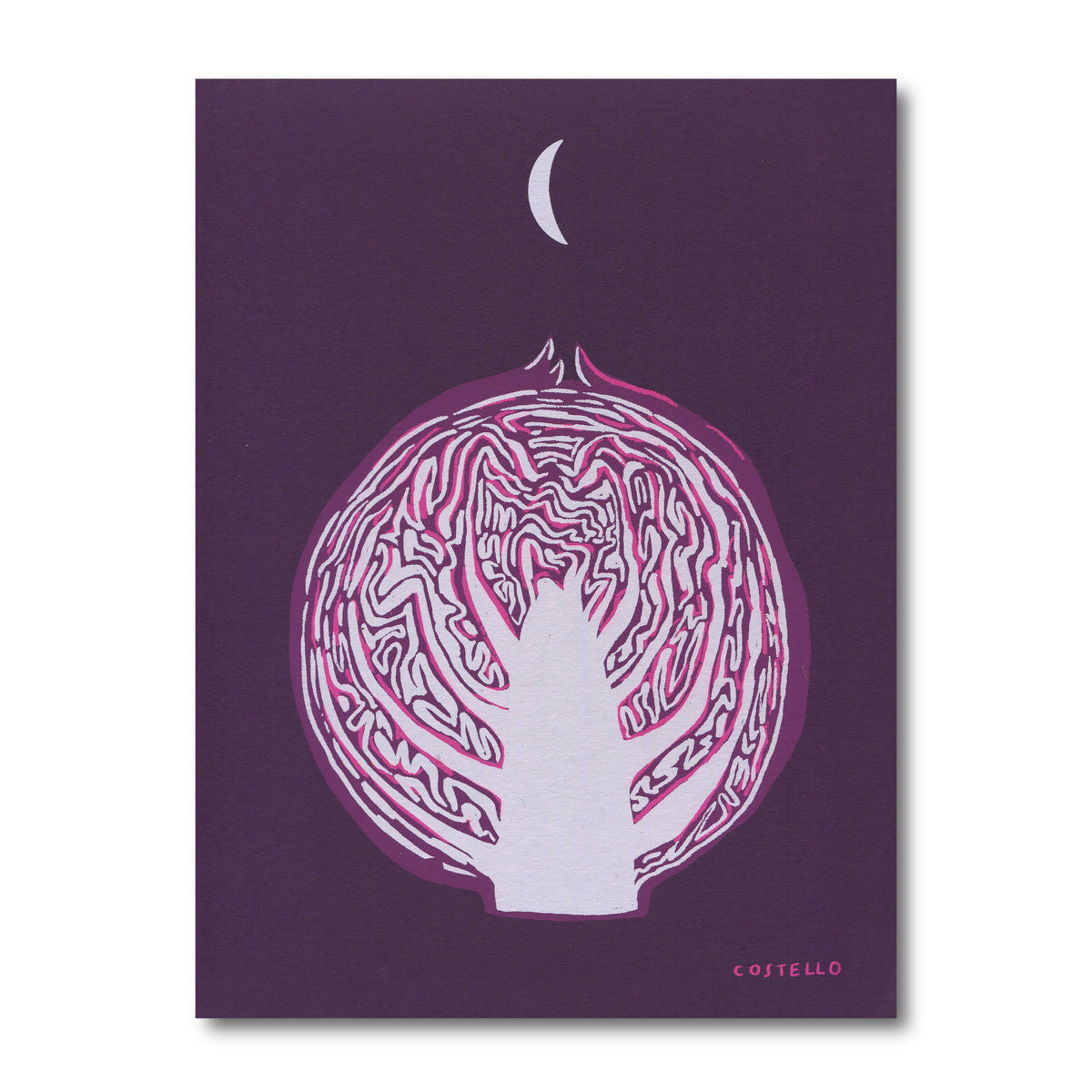 Cabbage Moon Print – Olly Costello Creative Practice